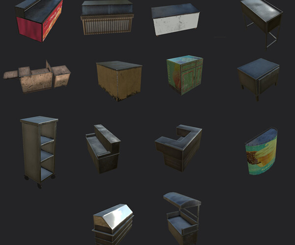 ArtStation - generic table counters | Resources