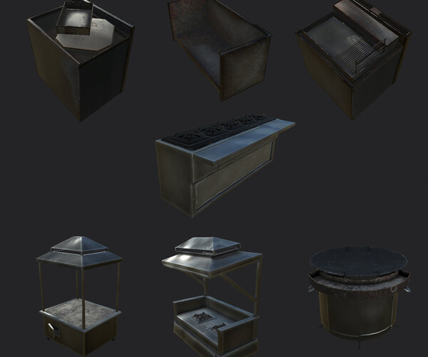 ArtStation - Cooking Burners | Game Assets
