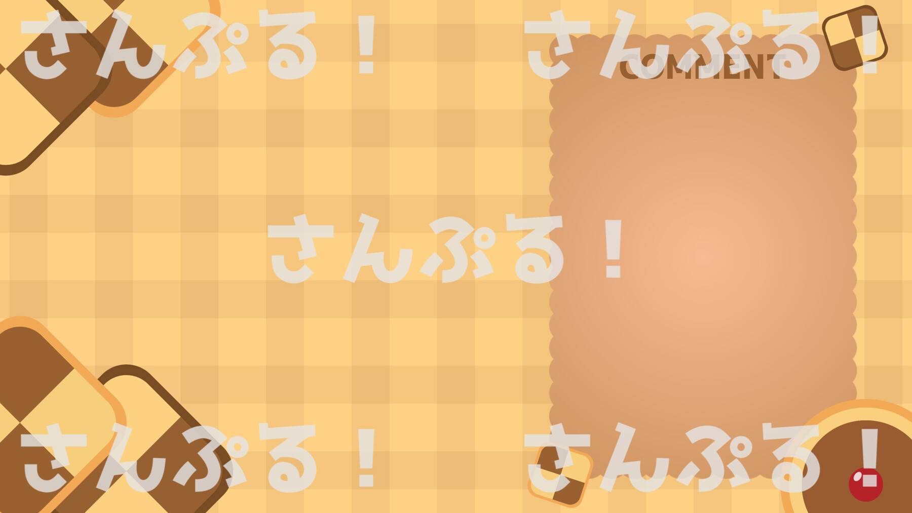 ArtStation - Animated streaming overlay [Cookie ＆ biscuit] Background ...