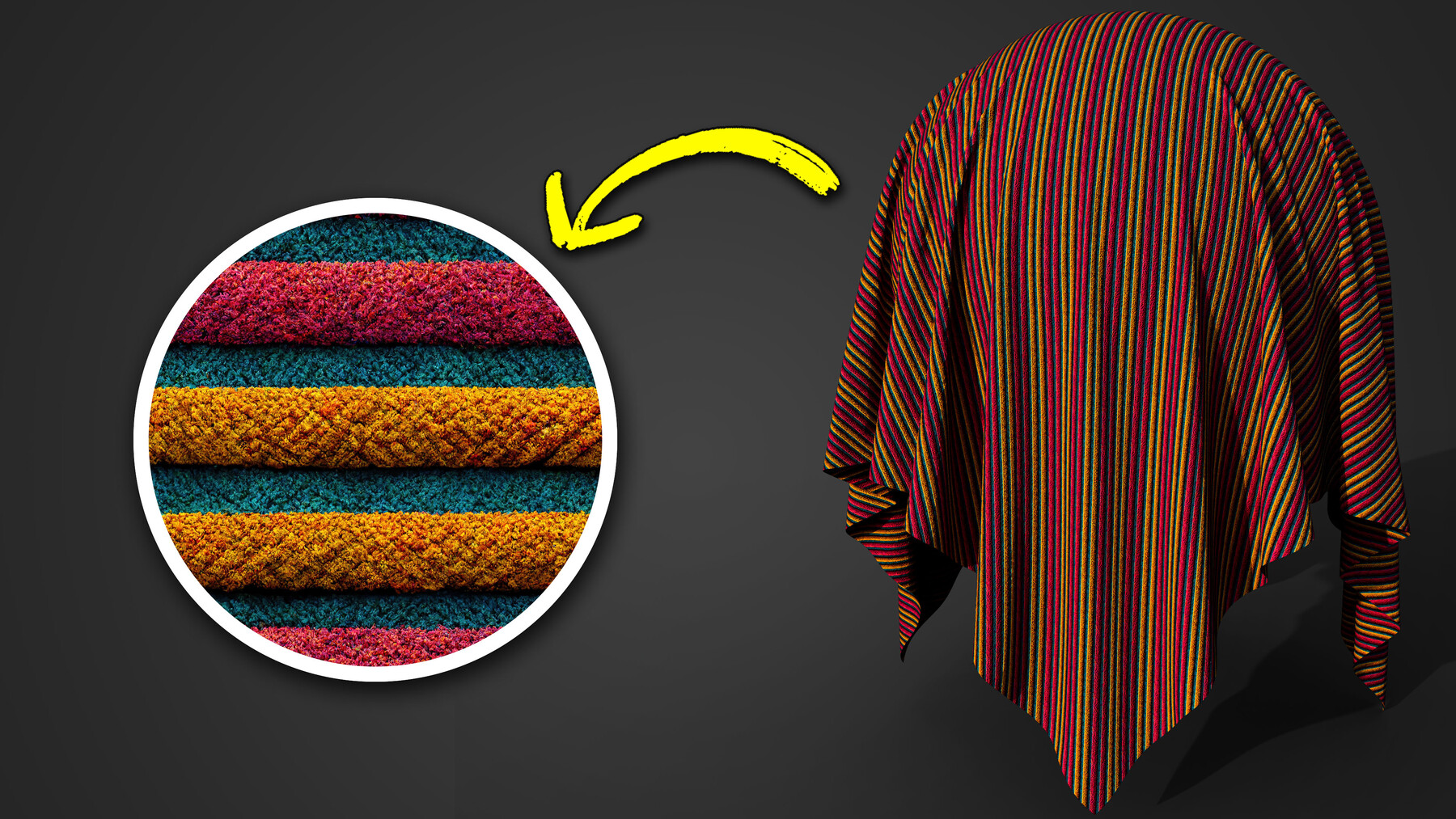 ArtStation - 100 Seamless Fabric Pattern Vol.06 + Video Tutorial | Brushes