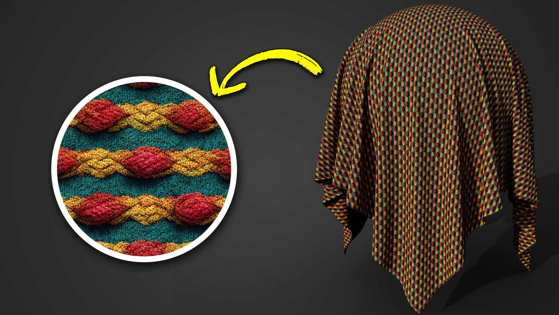 ArtStation - 100 Seamless Fabric Pattern Vol.06 + Video Tutorial | Brushes