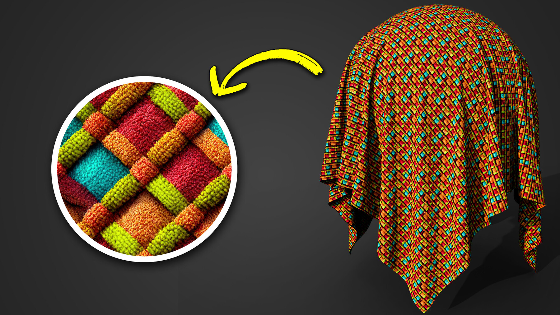 ArtStation - 100 Seamless Fabric Pattern Vol.06 + Video Tutorial | Brushes