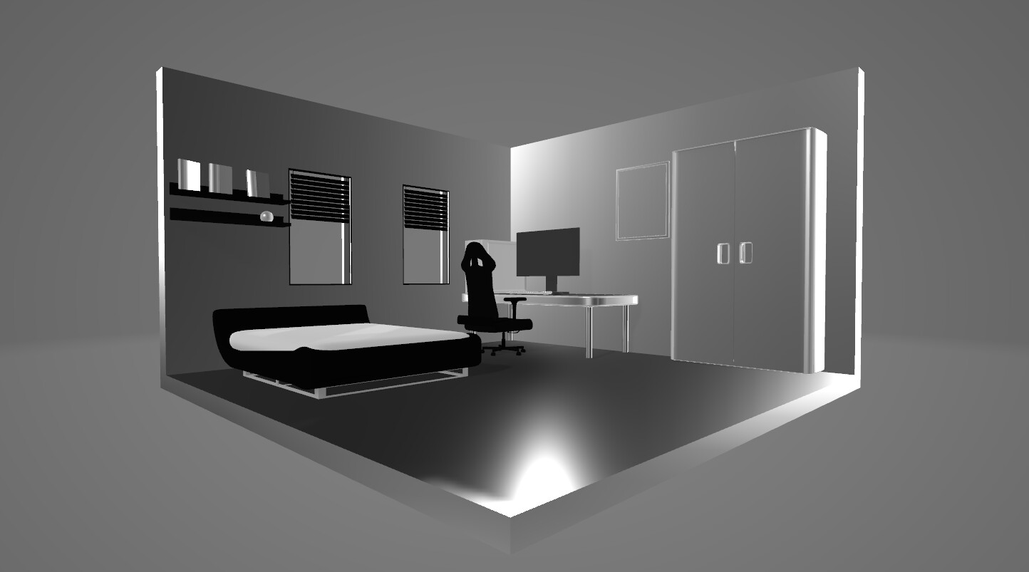 ArtStation - 3d room first draft | Game Assets