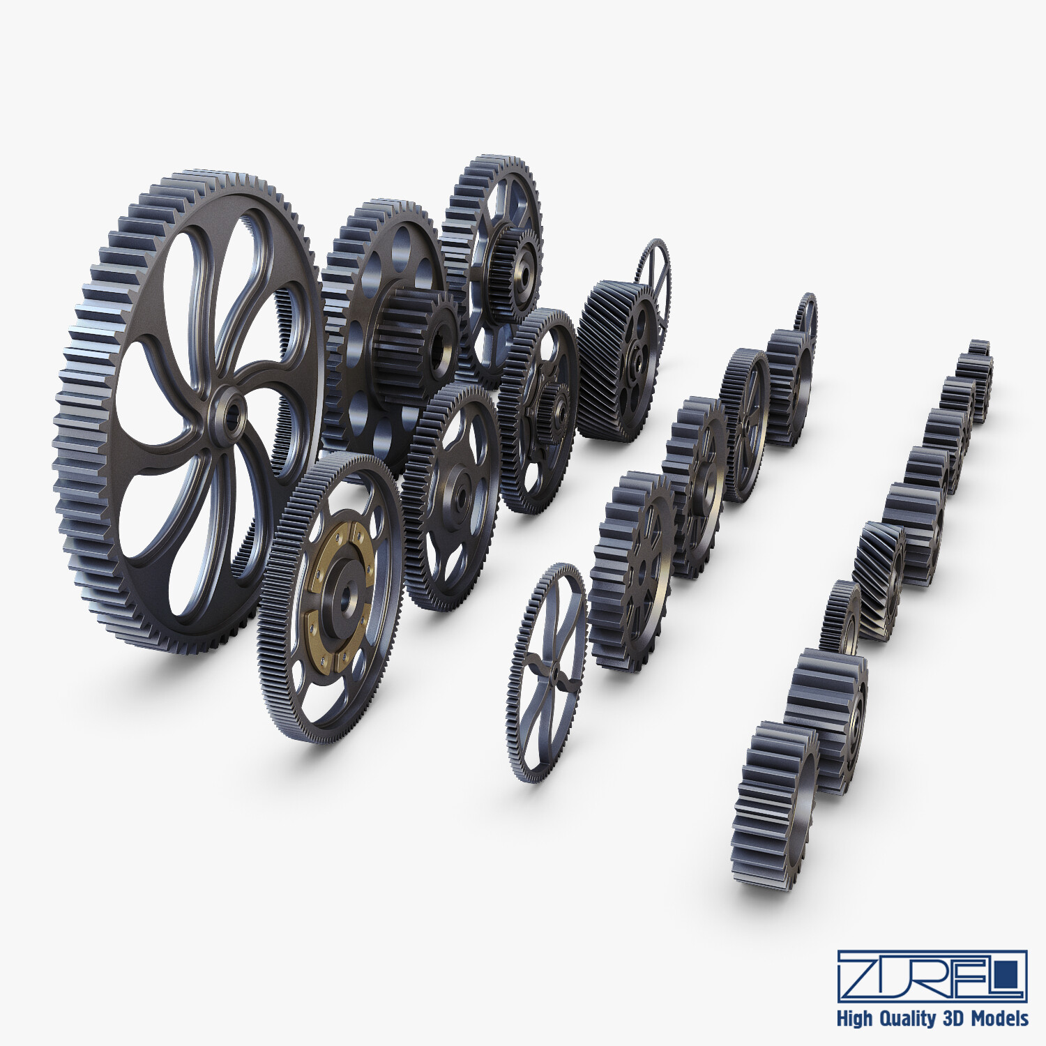 ArtStation - Gears Set v 1 | Resources