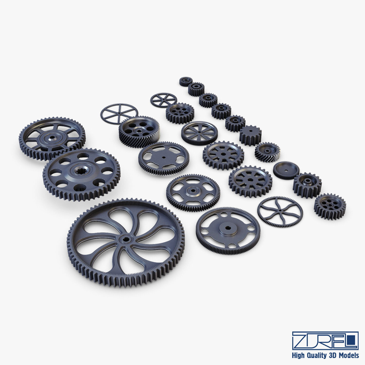 ArtStation - Gears Set v 1 | Resources