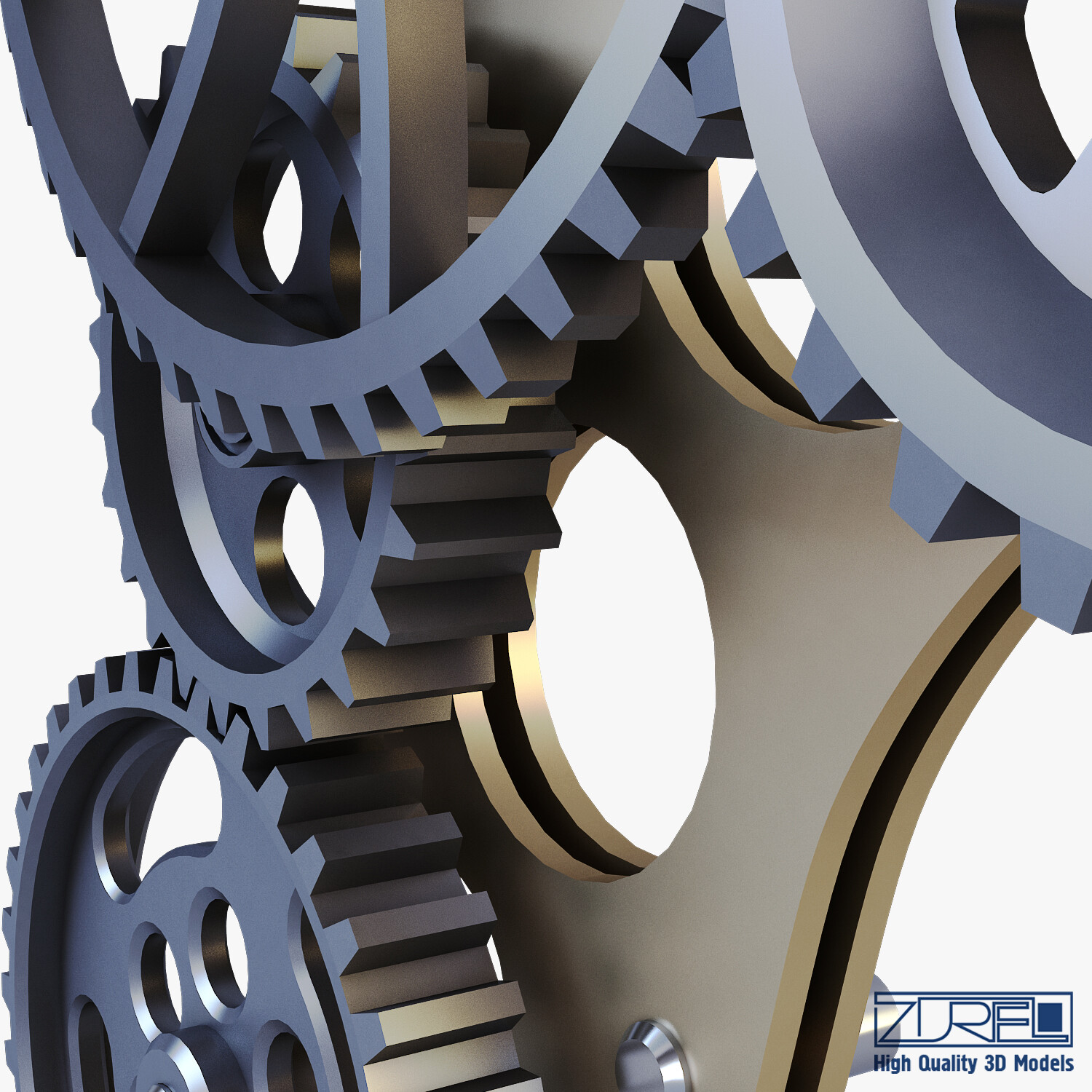 ArtStation - Gear Mechanism Low Poly v 4 | Resources