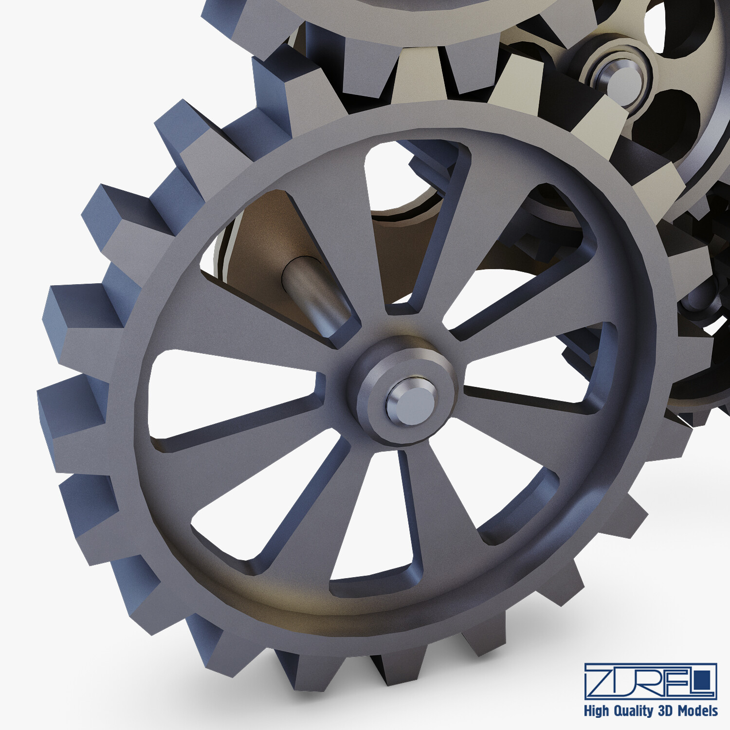 ArtStation - Gear Mechanism Low Poly v 5 | Resources