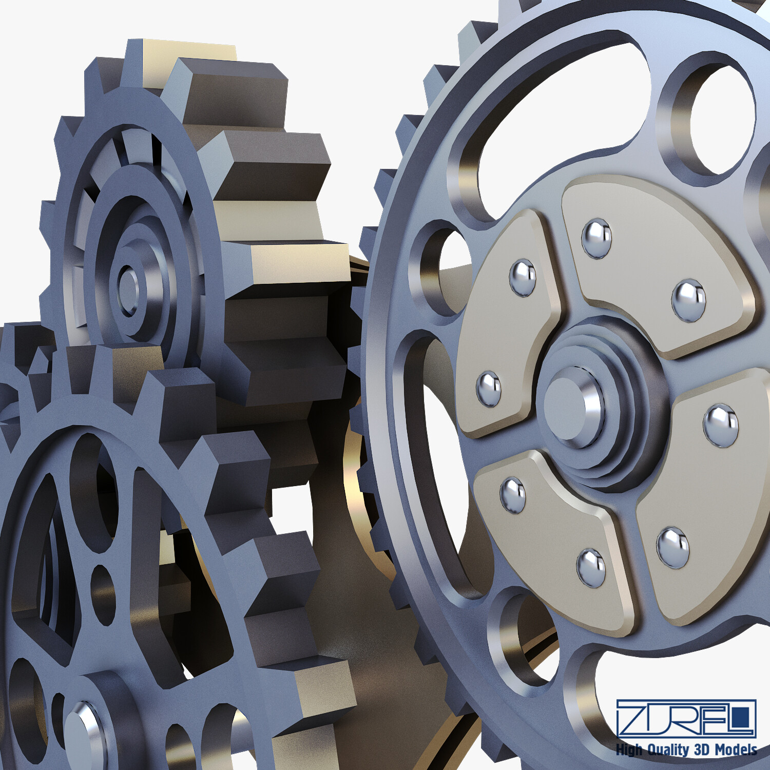 ArtStation - Gear Mechanism Low Poly v 6 | Resources