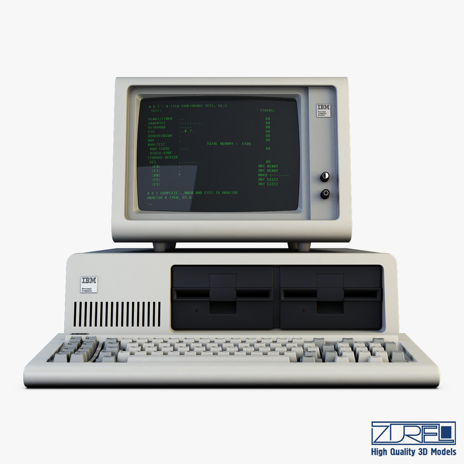 ArtStation - IBM 5150 Personal Computer | Resources