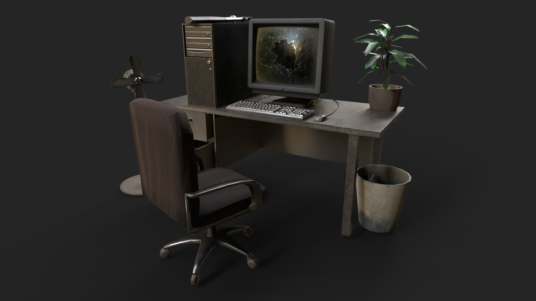 ArtStation - Broken Computer | Game Assets