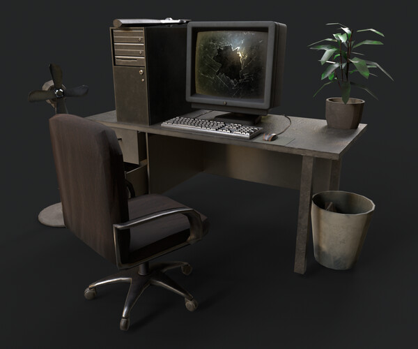 ArtStation - Broken Computer | Game Assets