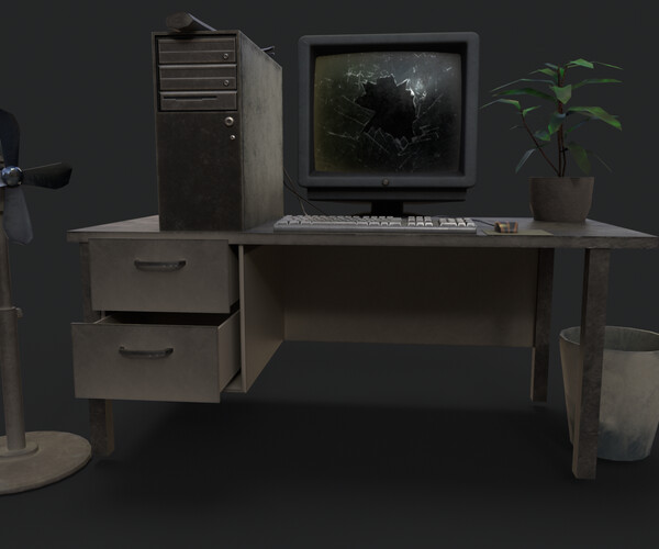 ArtStation - Broken Computer | Game Assets