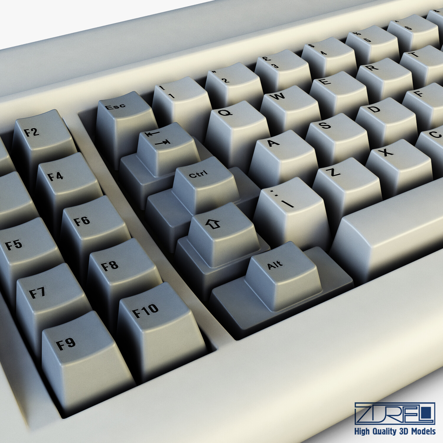 ArtStation - IBM 5150 Keyboard | Resources