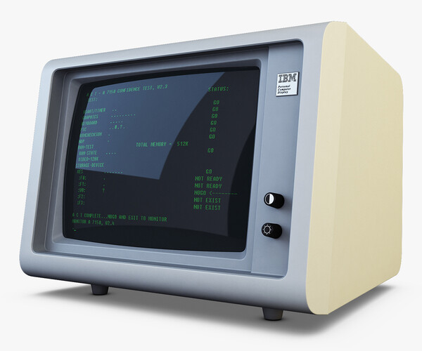 ArtStation - IBM 5150 Monitor | Resources