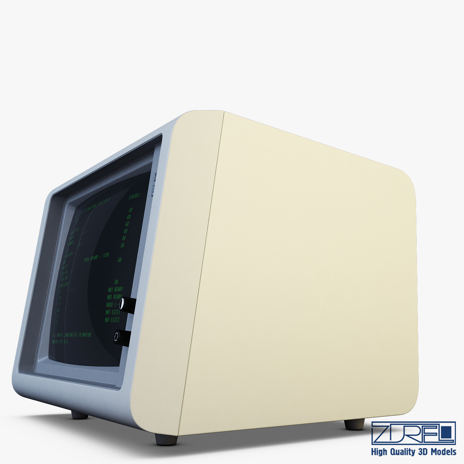 ArtStation - IBM 5150 Monitor | Resources