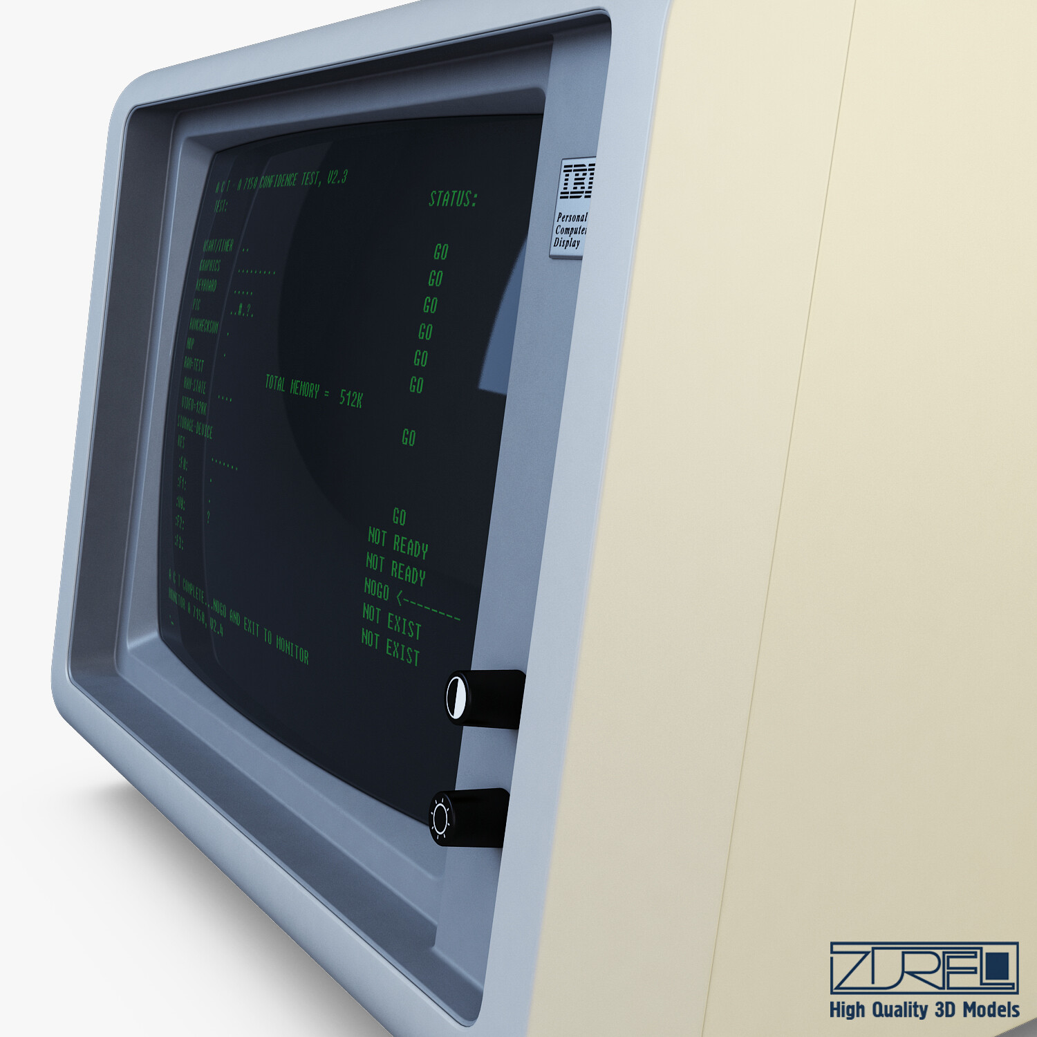 ArtStation - IBM 5150 Monitor | Resources