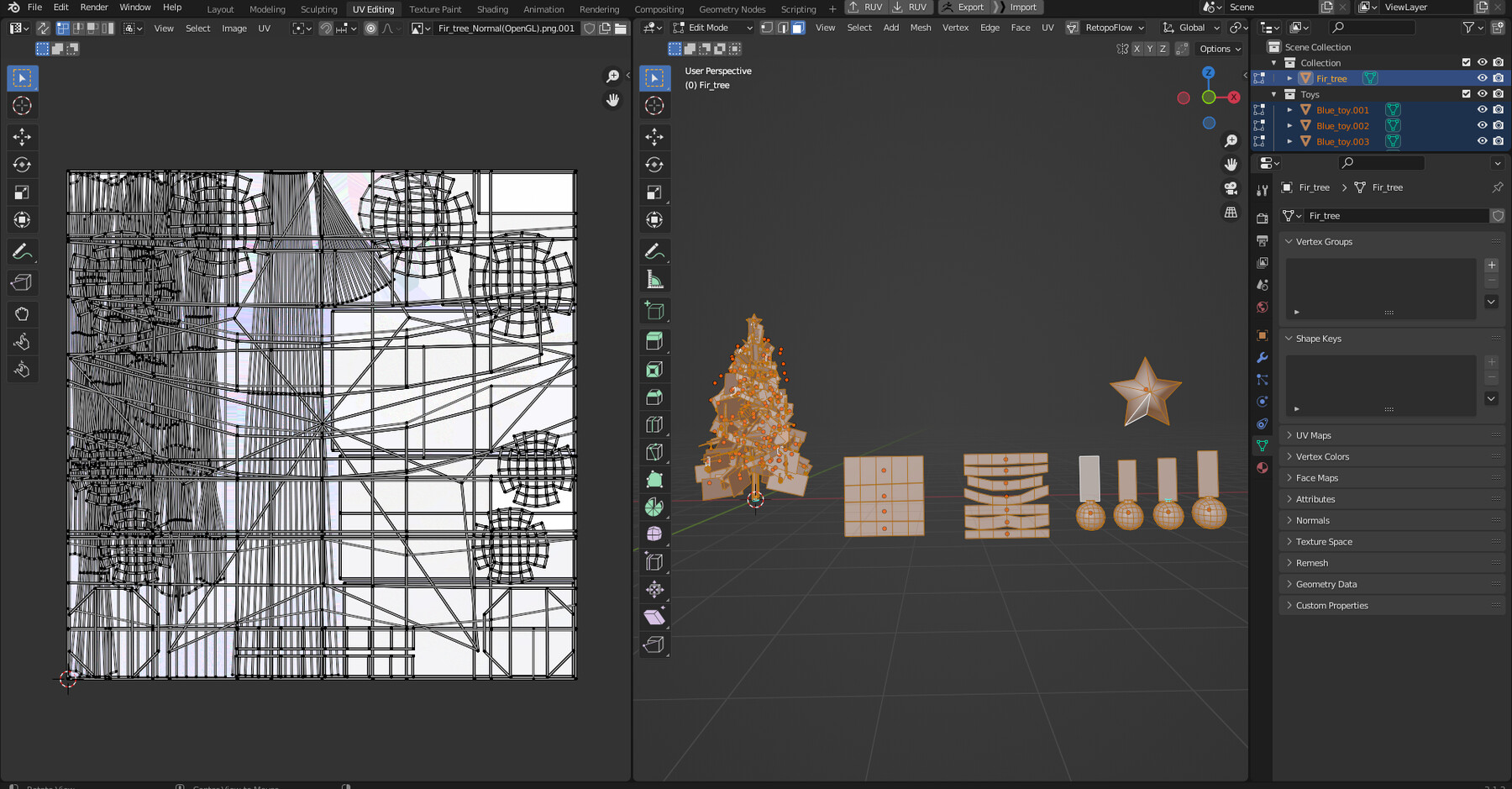 ArtStation - Christmas tree | Game Assets