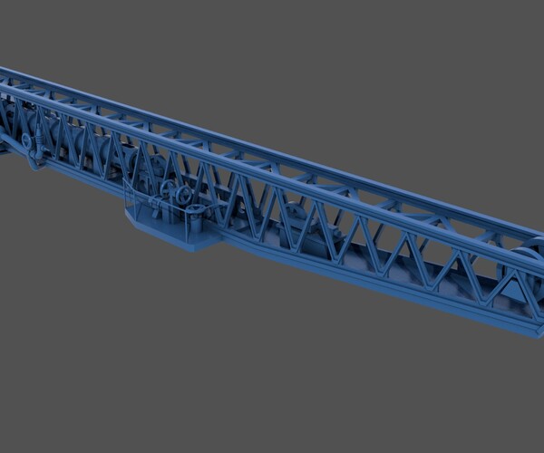 ArtStation - Italian navy WW2 catapult 1-200 scale - 3D PRINTING ...