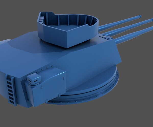 ArtStation - 152mm WW2 Italian turret 1/200 scale - 3D PRINTING | Resources