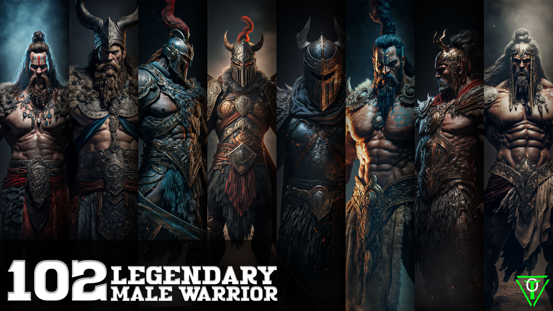 ArtStation - 102 Legendary Male Warrior (More Than 8K Resolution ...