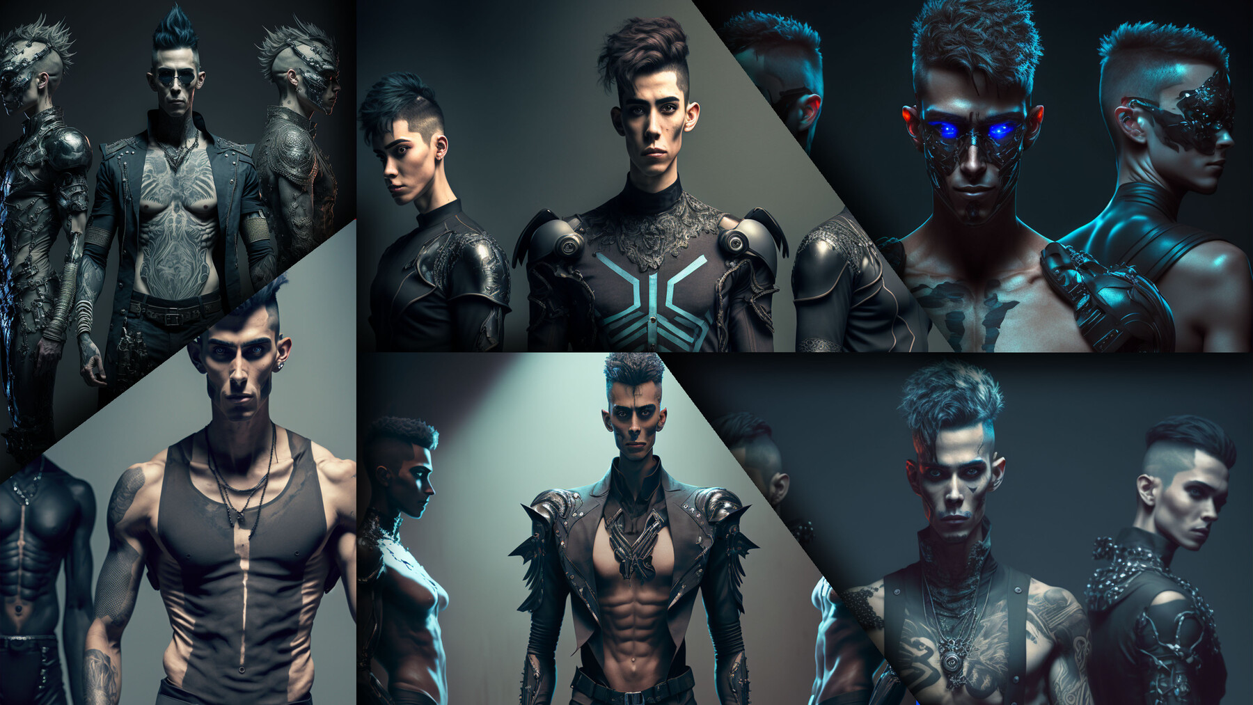 ArtStation - 108 Cyber Goth Boy (More Than 8K Resolution) | Artworks