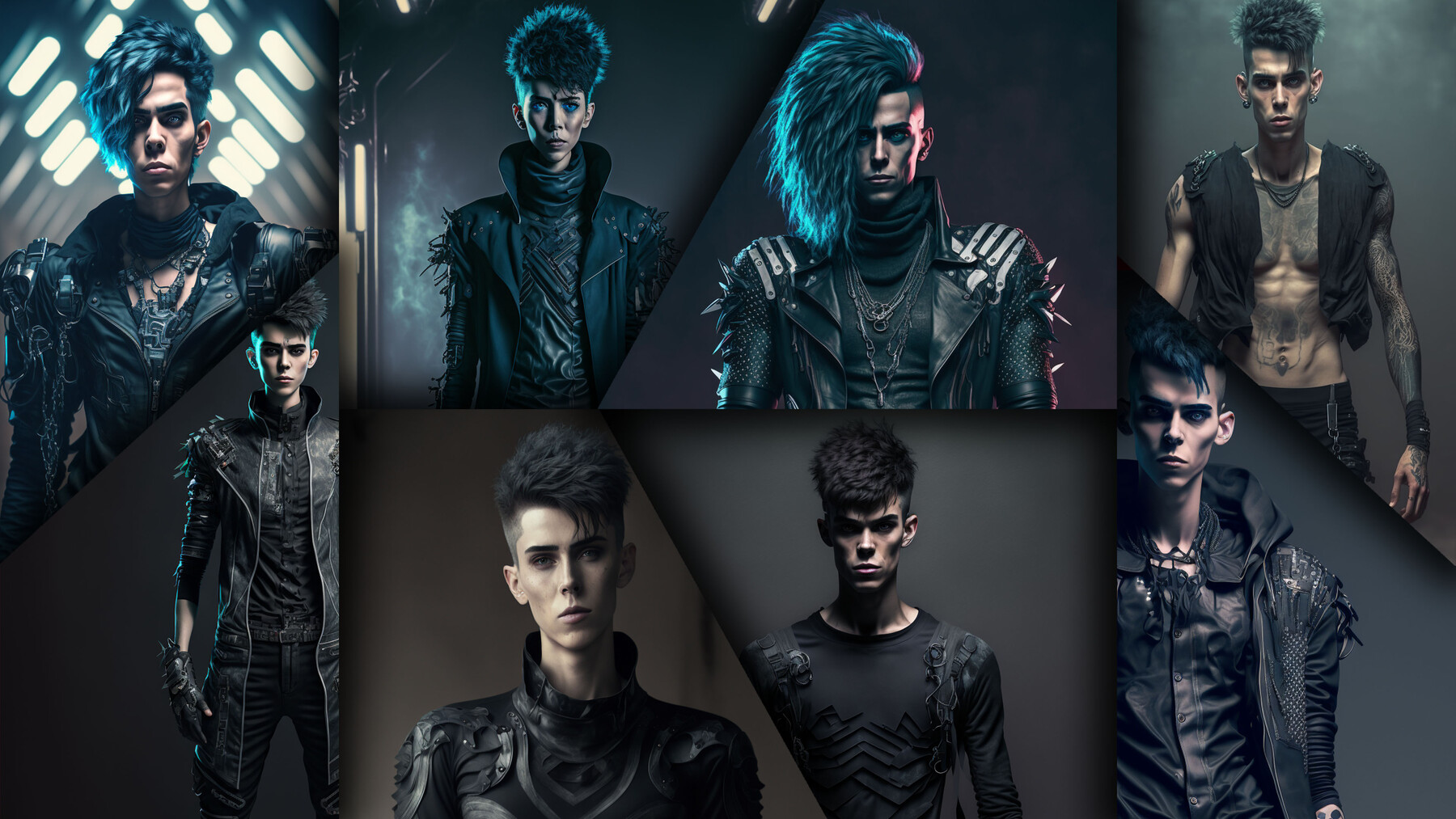 ArtStation - 108 Cyber Goth Boy (More Than 8K Resolution) | Artworks