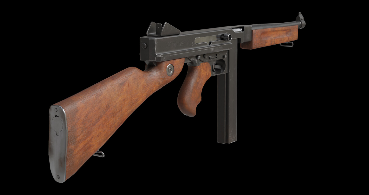 ArtStation - Thompson M1A1 | Resources