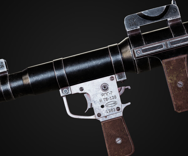 ArtStation - RPG-7 rocket launcher game ready asset | Game Assets