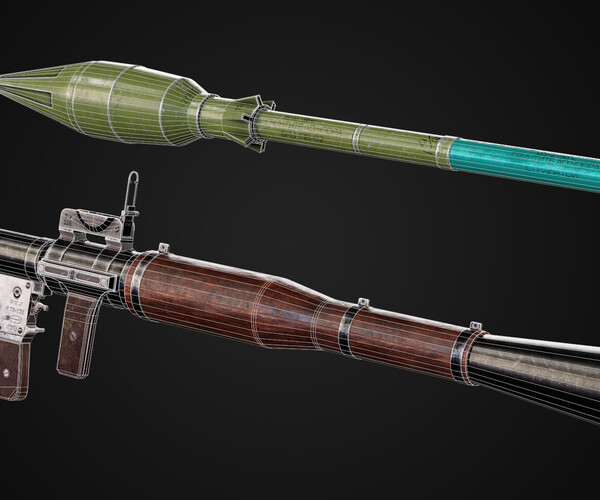 ArtStation - RPG-7 rocket launcher game ready asset | Game Assets