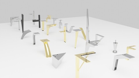 ArtStation - Furniture Metal legs|Pack of 25 | Resources