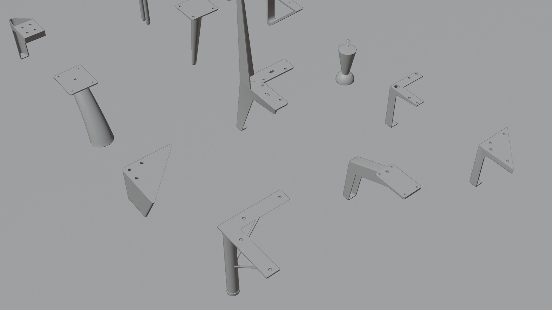 ArtStation - Furniture Metal legs|Pack of 25 | Resources
