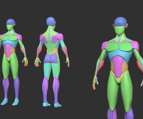 ArtStation - Blocking stylized male Base mesh | Resources