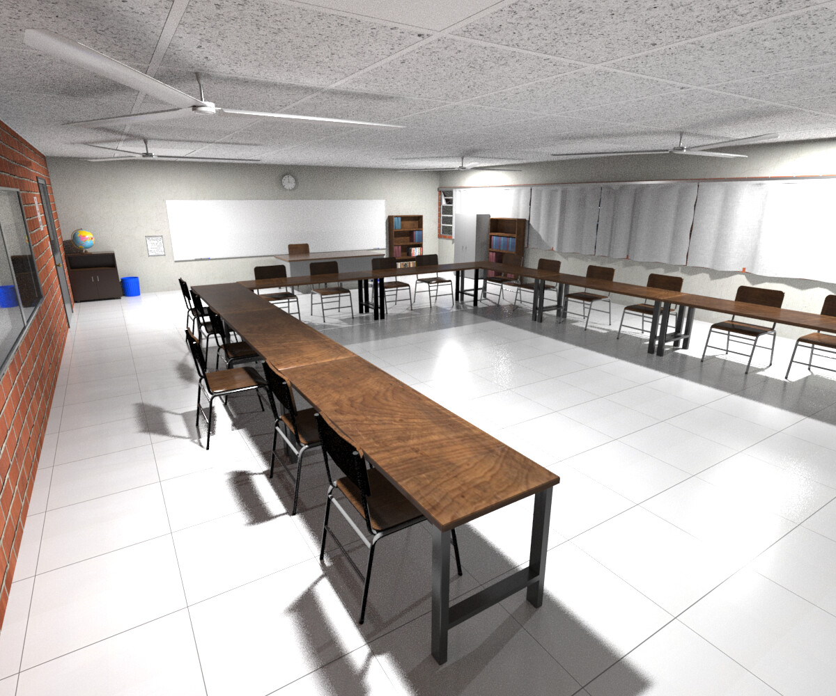 ArtStation - College School Secondary | Game Assets