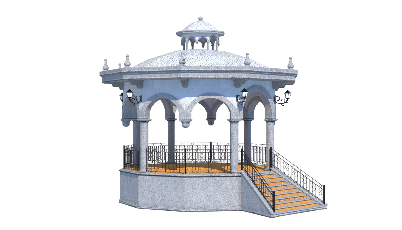 ArtStation - Kiosk and Square | Game Assets