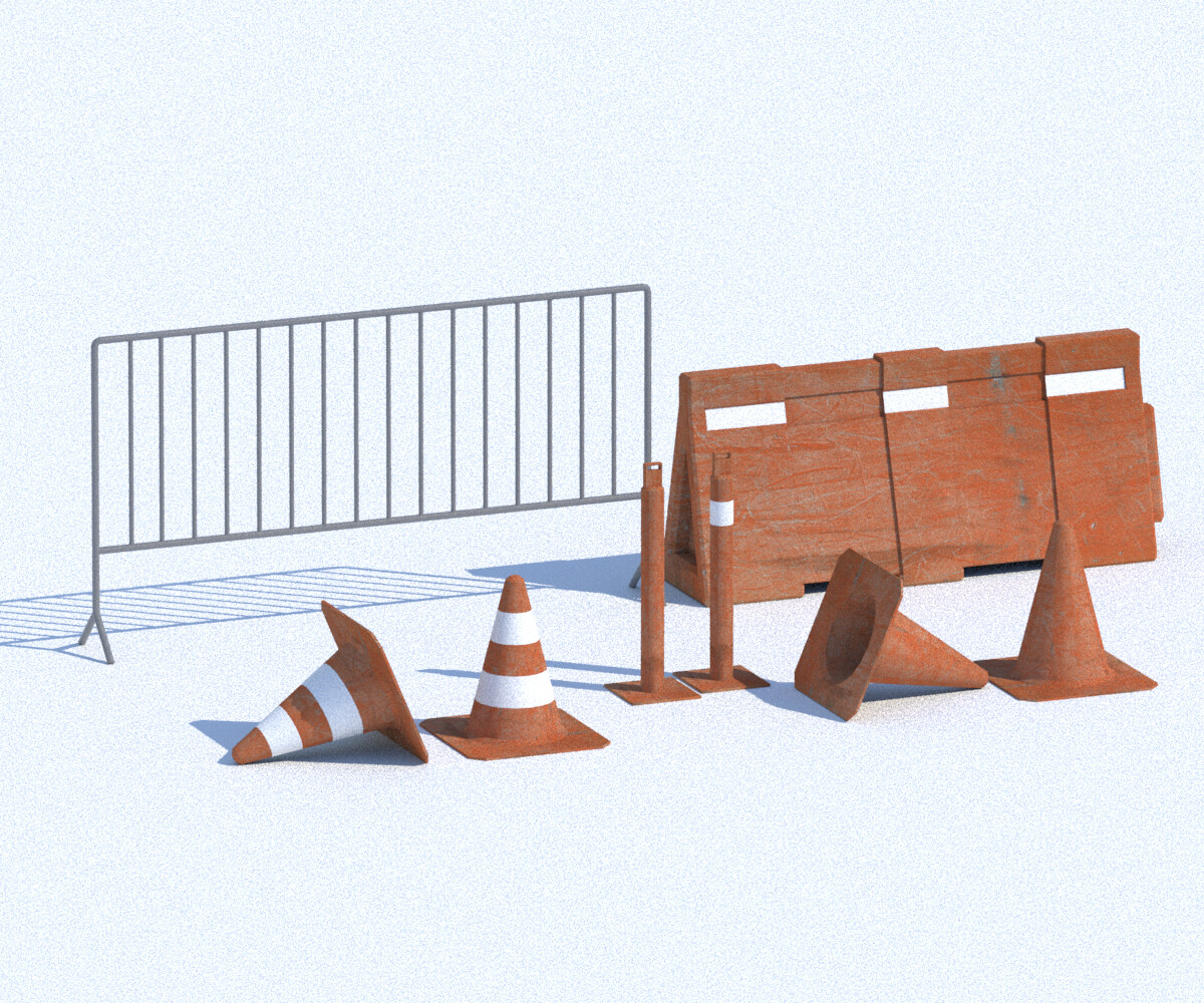 ArtStation - Street Elements Package JJ | Game Assets