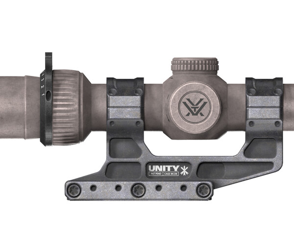 ArtStation - MILITARY VORTEX 1X8 LPVO RIFLE SCOPE | Game Assets