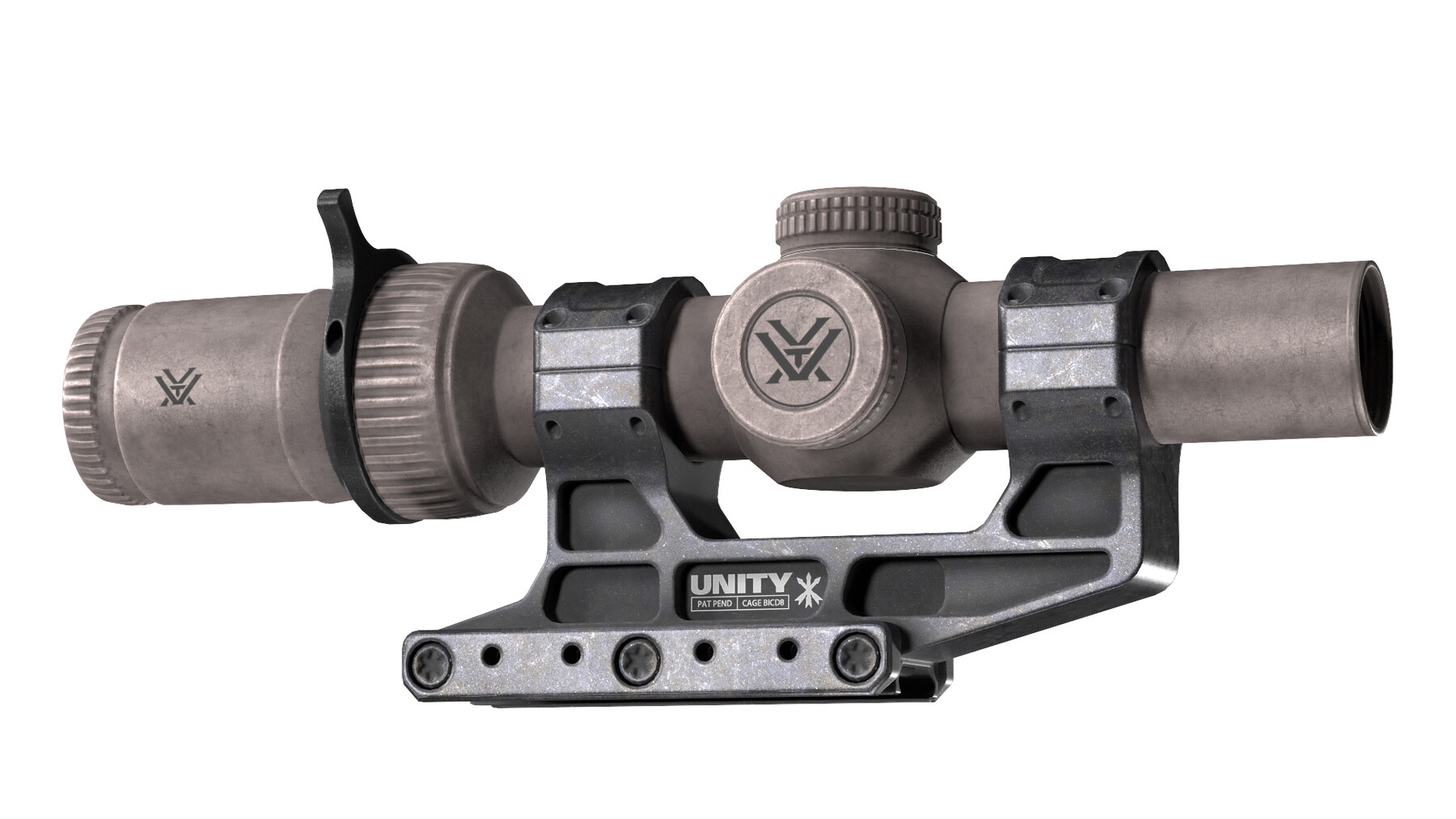 ArtStation - MILITARY VORTEX 1X8 LPVO RIFLE SCOPE | Game Assets