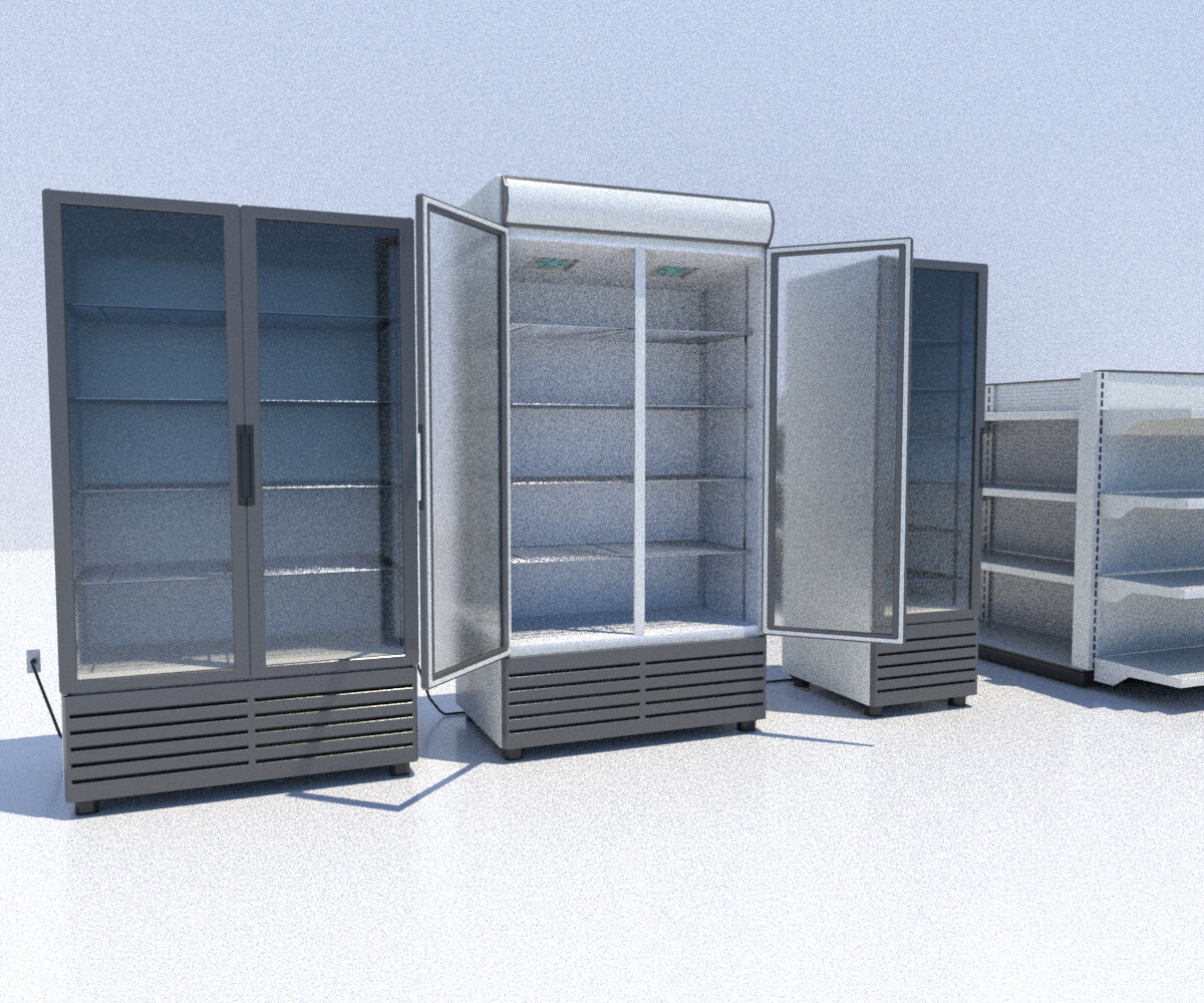 ArtStation - Package Shelves Refrigerators Freezers and Scalesed | Game ...