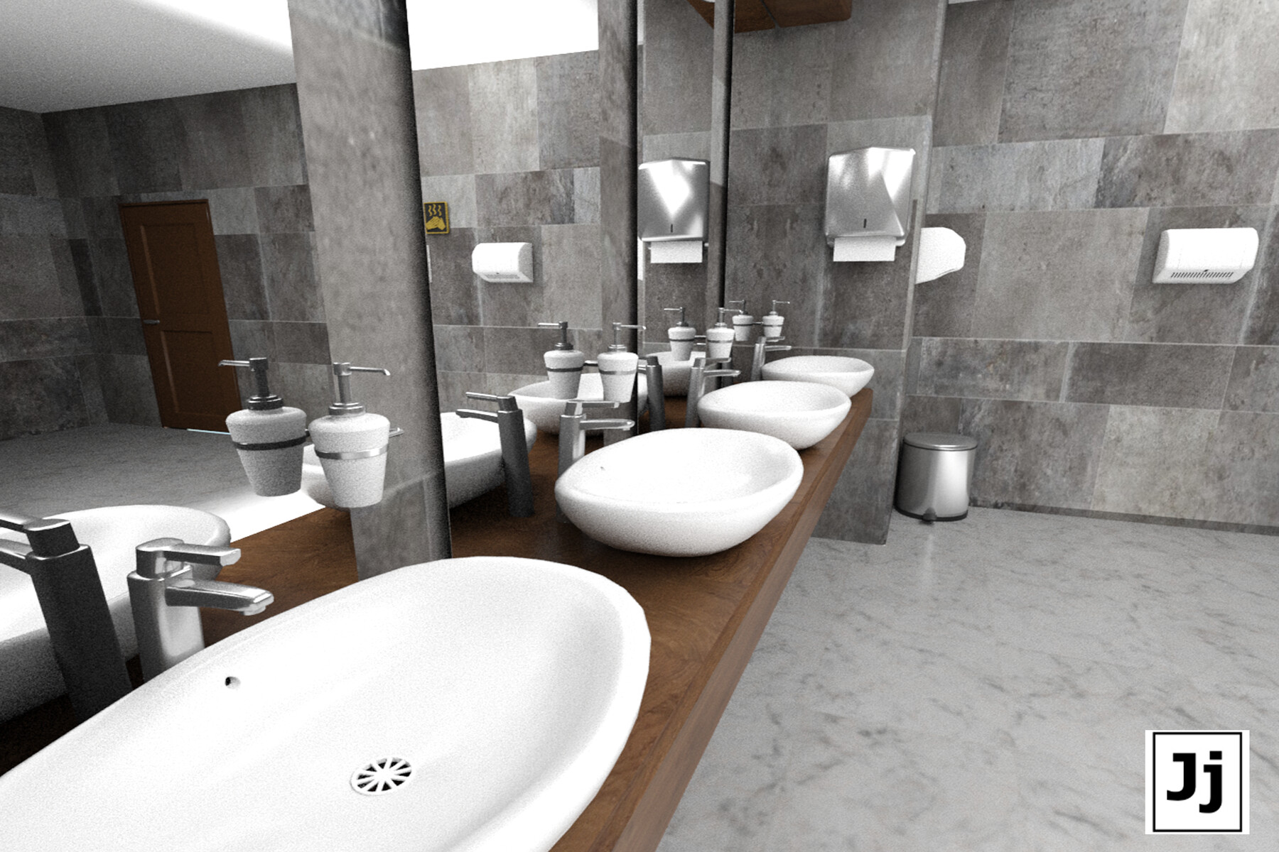 ArtStation - Luxury Public Bathroom | Game Assets