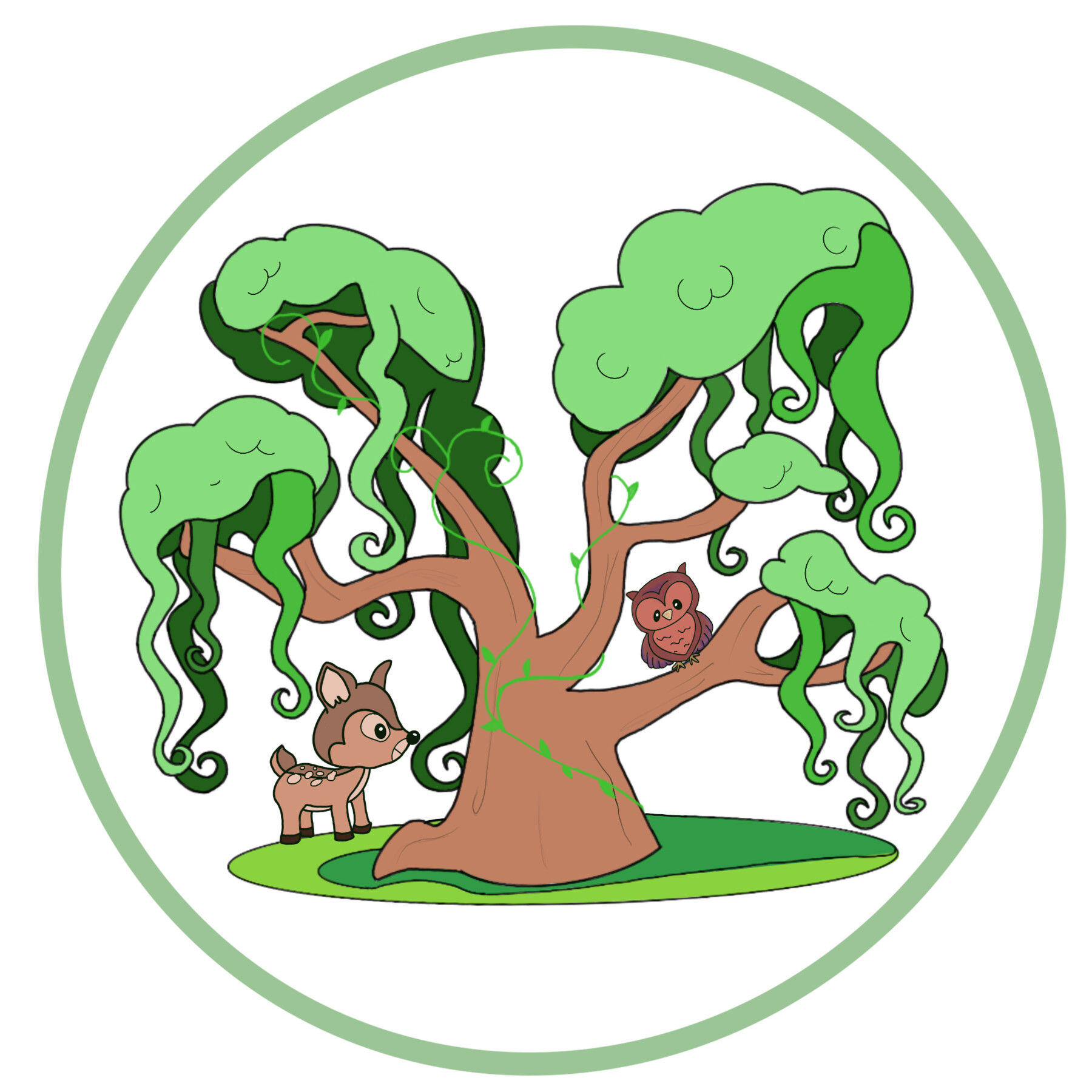 ArtStation - Futuristic Green Forest Mana | Artworks