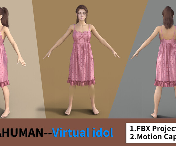 ArtStation - Reizel-Girl with long hair and different pupils in pink ...