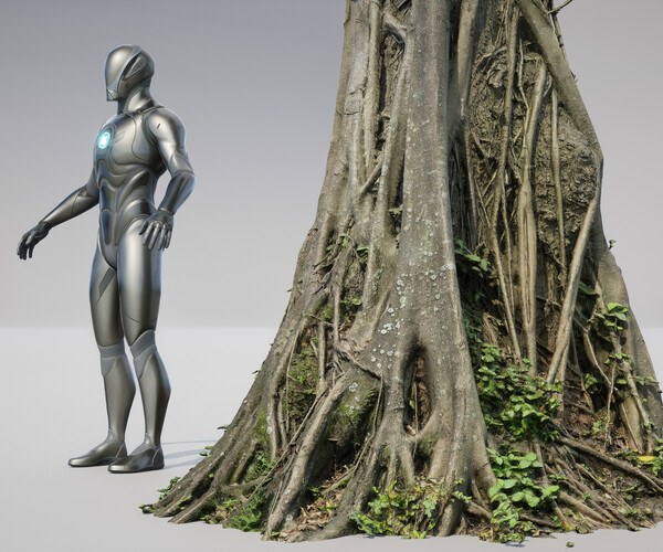 ArtStation - Banyan Tree Trunk Photogrammetry Scan 3D Model | Resources