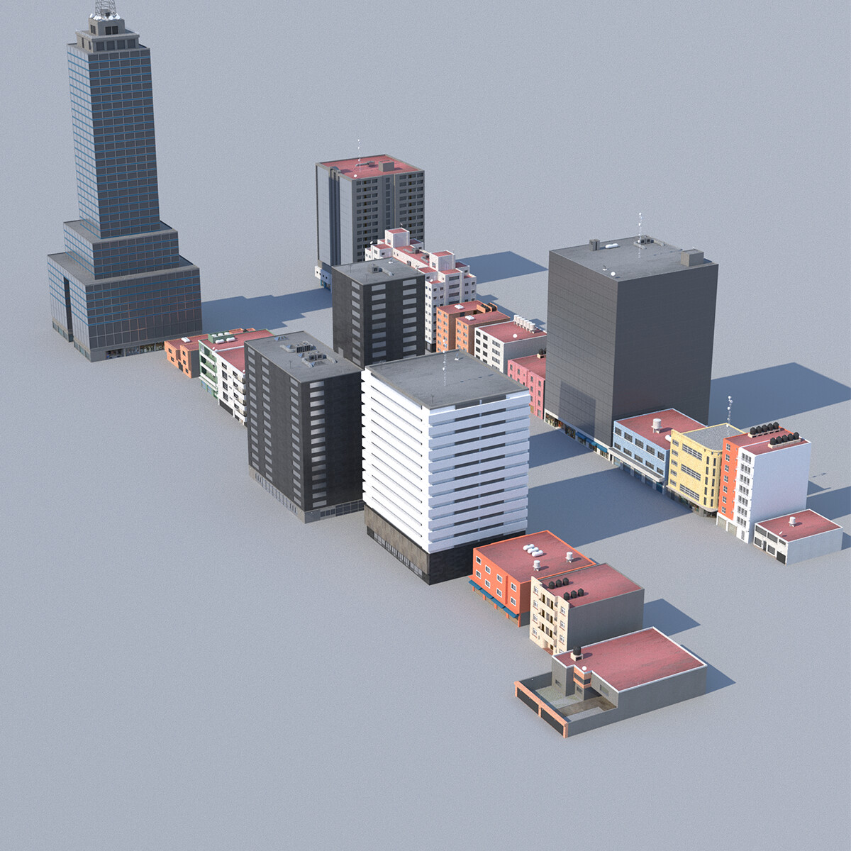 ArtStation - Pack of 20 Buildings | Game Assets