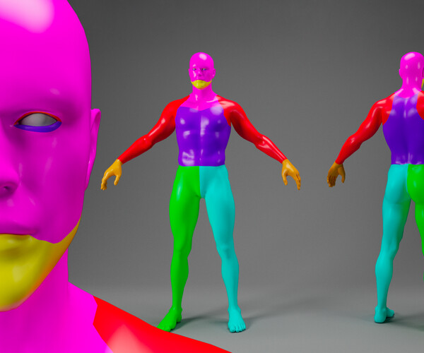 ArtStation - Character Basemesh Kit - Real Time/3D Assets/Files(MB, ZTL ...