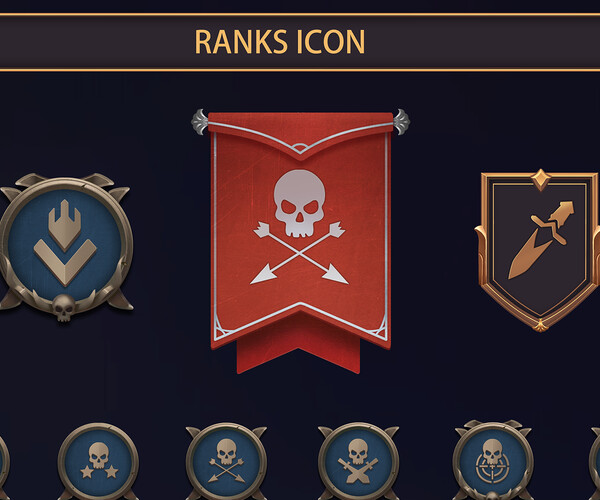 ArtStation - Rank Icons | Game Assets