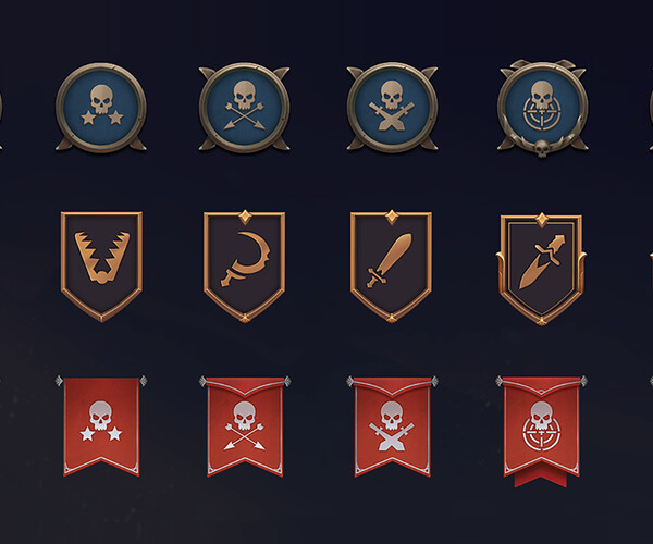 ArtStation - Rank Icons | Game Assets