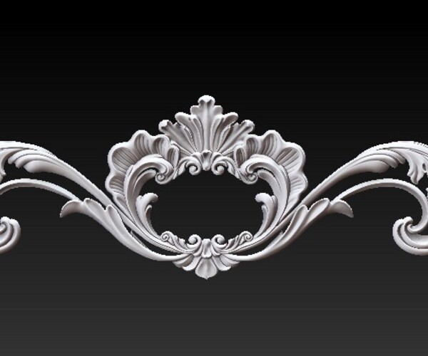 ArtStation - 3D model for CNC decor invoice | Resources