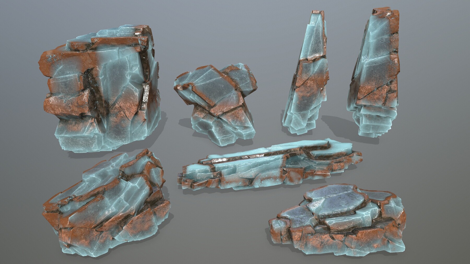 ArtStation - ice rocks | Game Assets