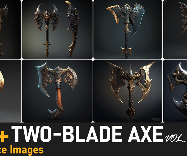ArtStation - Two-Blade Axe VOL.01|4K Reference Images | Artworks