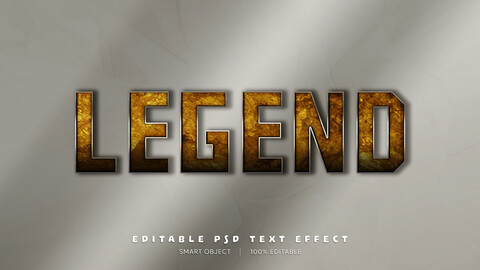 ArtStation - Light. PSD fully editable text effect. Layer style PSD ...